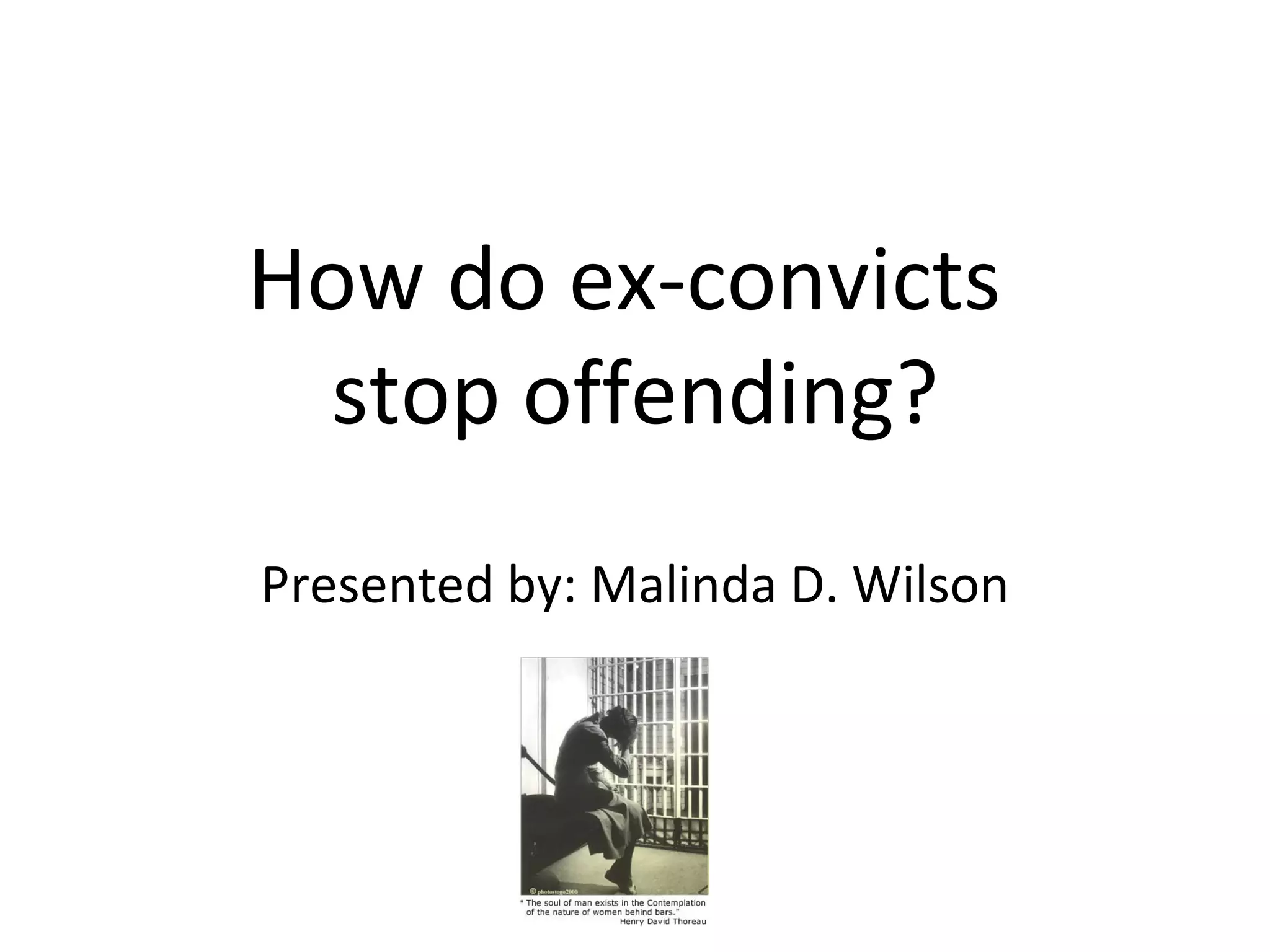 Reducing Recidivism Powerpoint | PPT