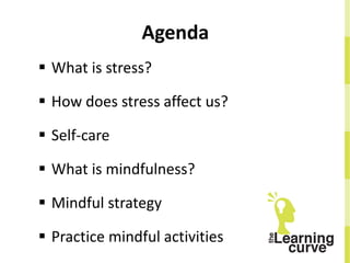 Reducing stress with mindfulness | PPTX