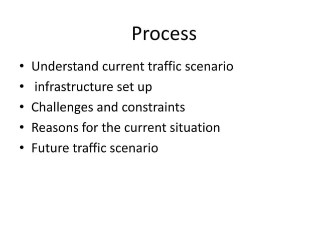 Reducing traffic congestion | PPTX