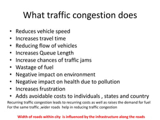 Reducing traffic congestion | PPTX