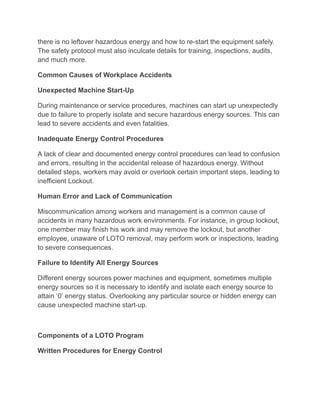 Reducing Workplace Accidents_ The Role of a Lockout_Tagout Program | PDF