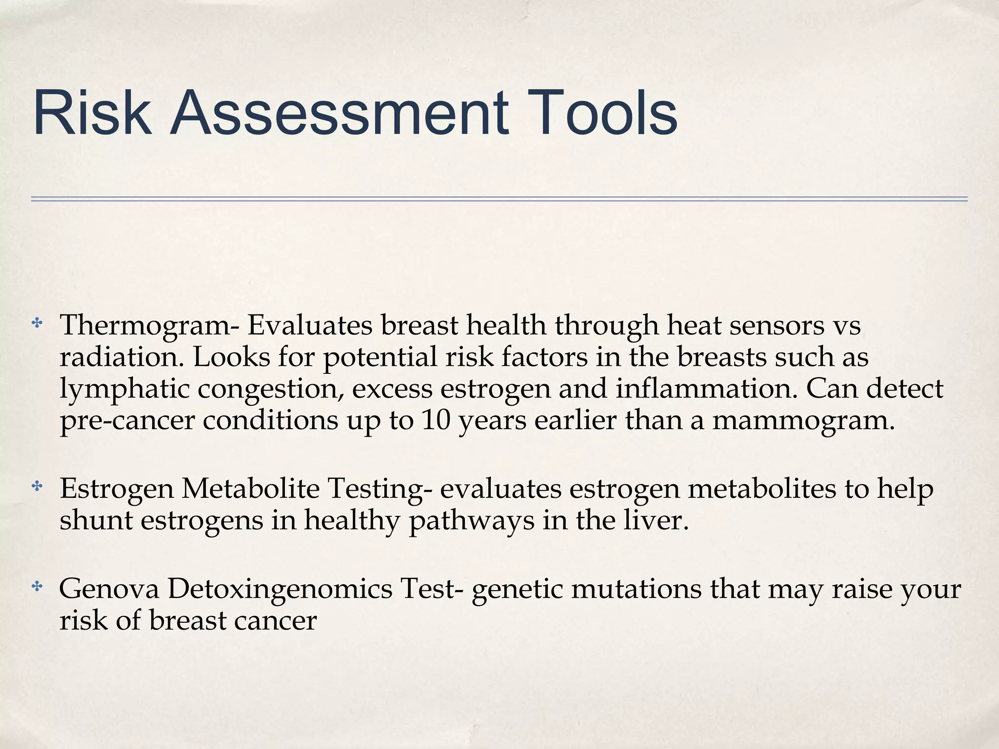 Reducing Your Risk for Breast Cancer | PPT
