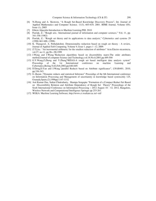 Reduct generation for the incremental data using rough set theory | PDF