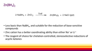 Reducing reagents for organic chemistry NaBH4, LiAlH4 etc.. | PDF