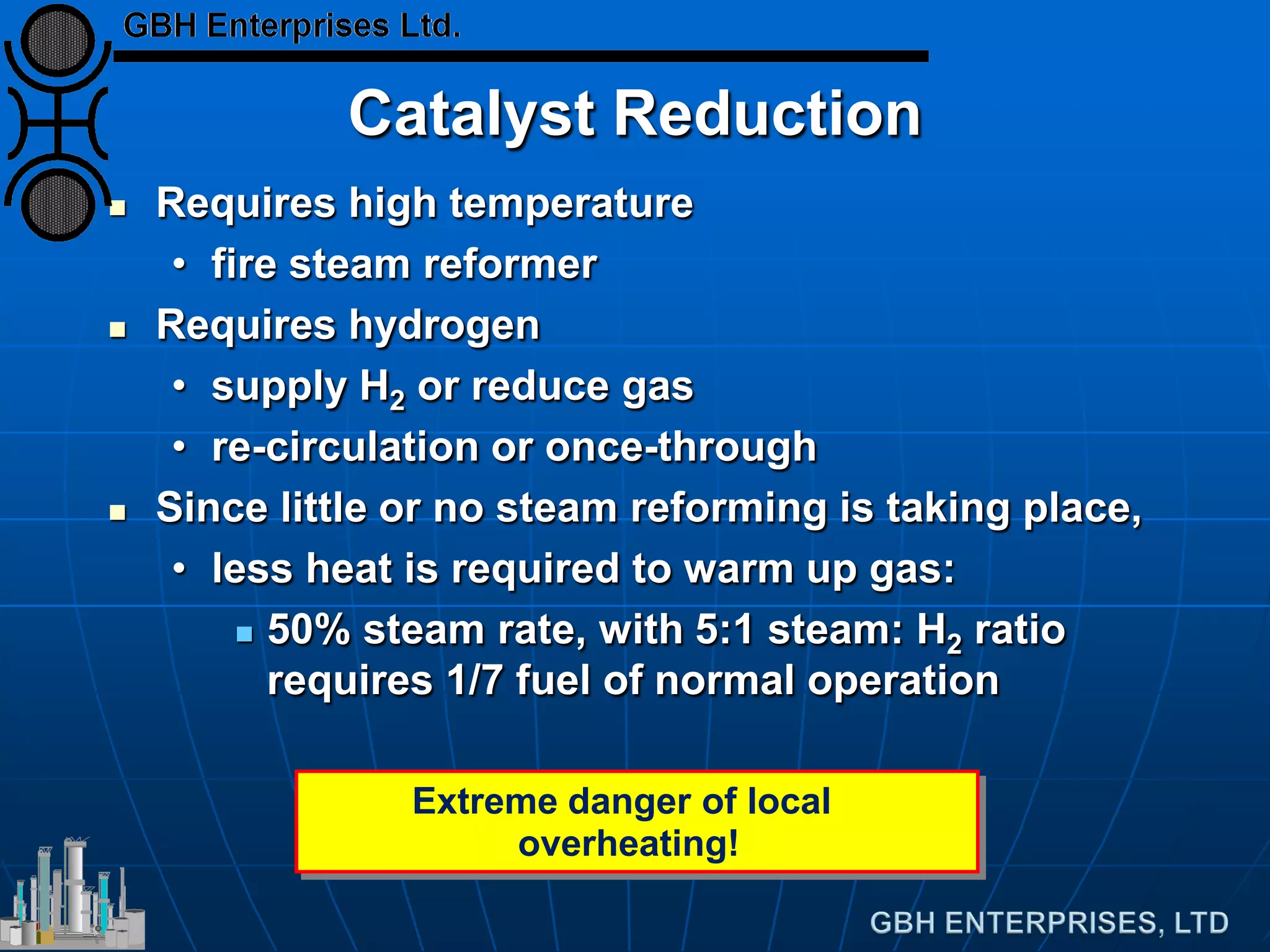 Reduction and Start-Up of Steam Reforming Catalyst | PDF
