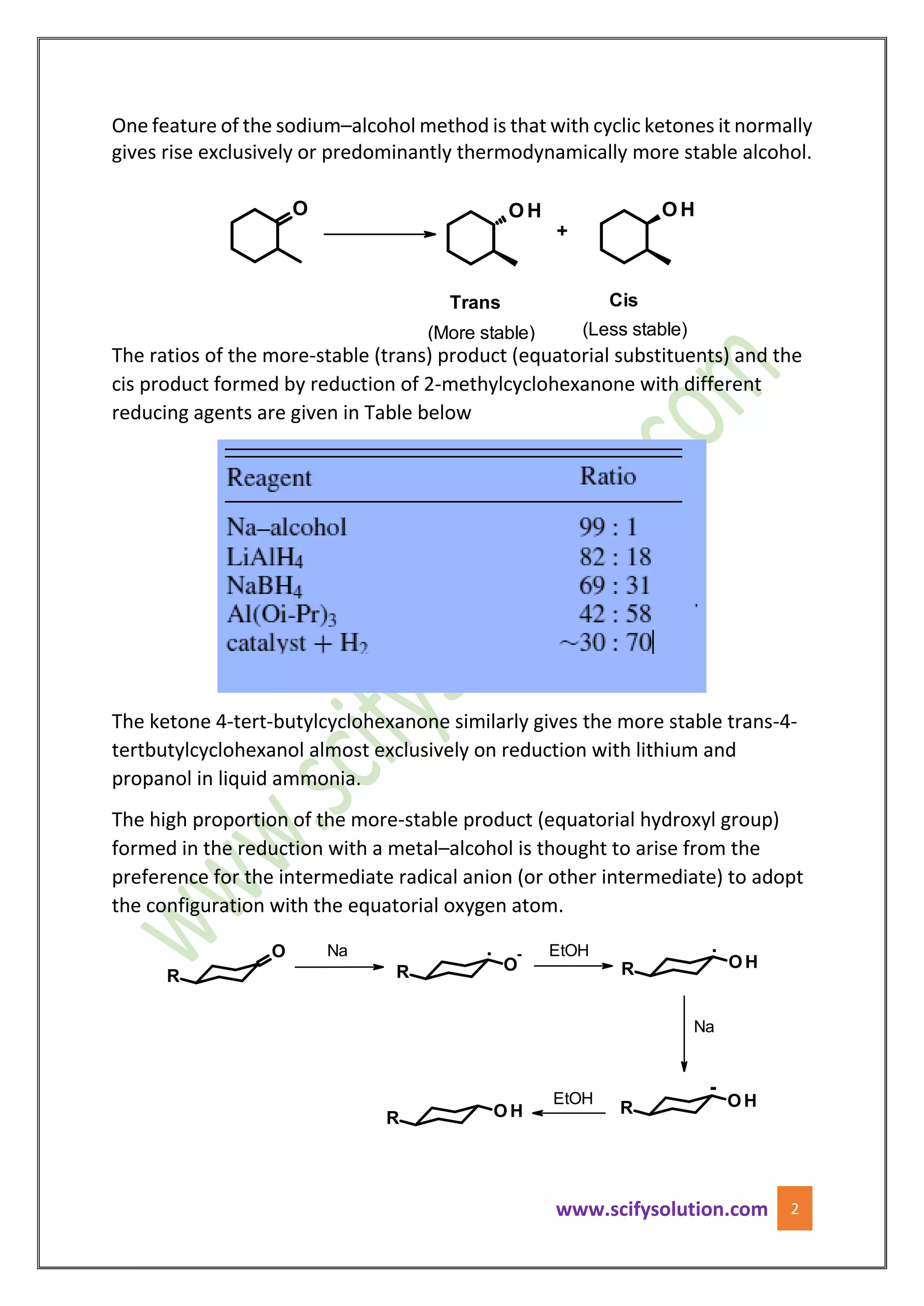 Reduction by dissolving metals | PDF