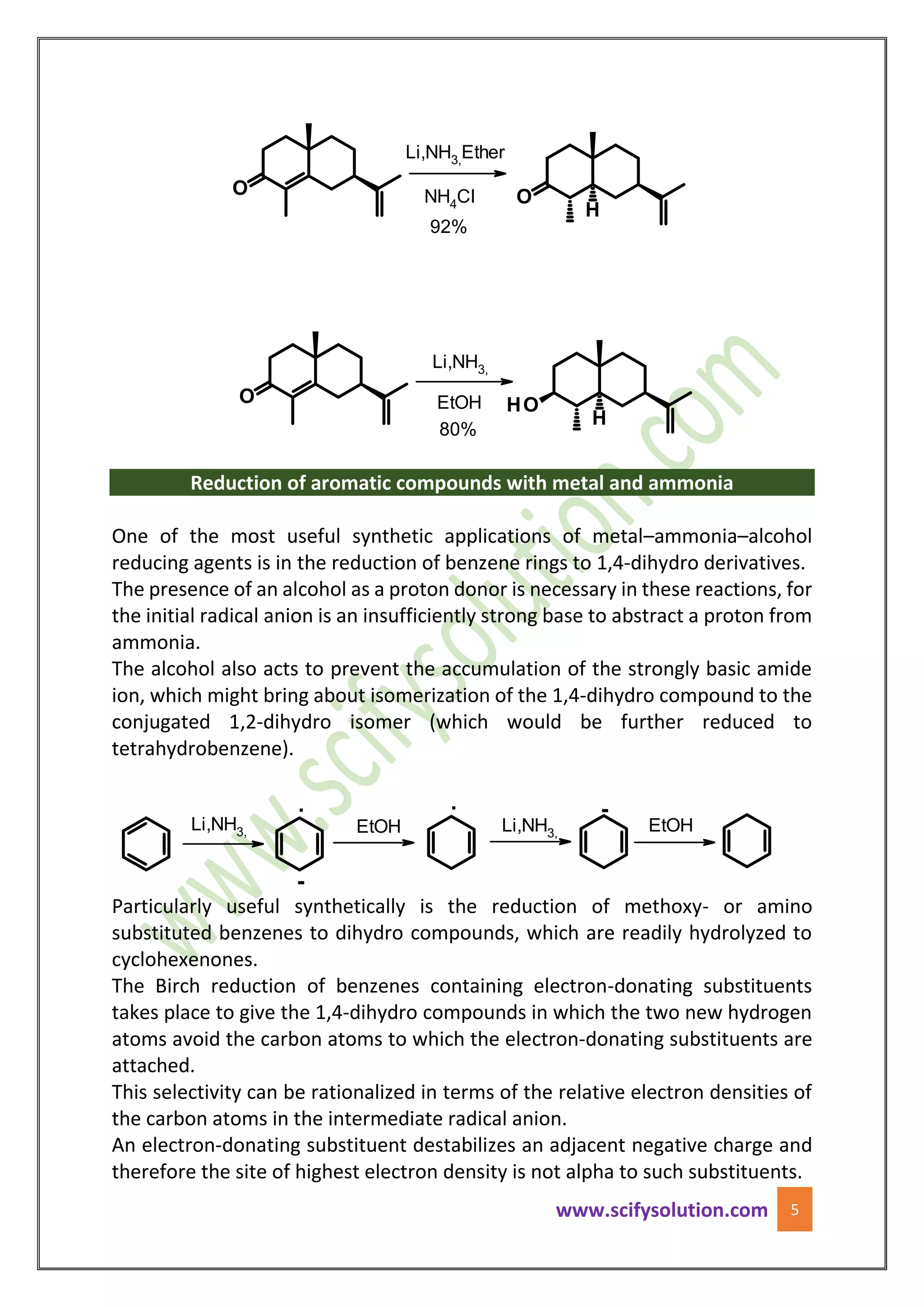 Reduction by dissolving metals | PDF
