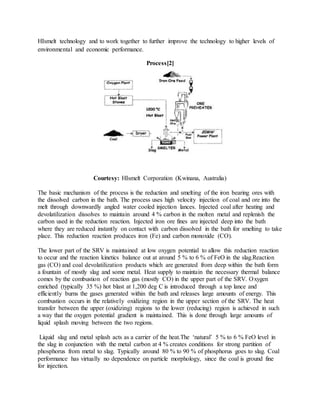 Reduction in charge requirements of HIsmelt process | DOCX