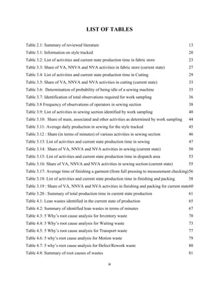 Reduction in production time via Value Stream Mapping in garment ...