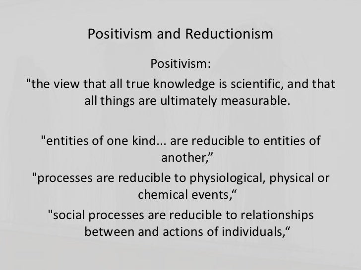 Reductionist Meaning