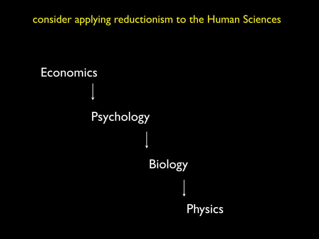 Reductionism vs holism | KEY