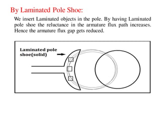 Reduction methods of armature reaction in DC machines | PDF