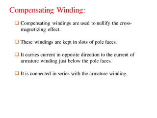 Reduction methods of armature reaction in DC machines | PDF