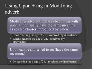 Reduction of adverb_clauses_to_modifying_adverbial_phrases[1] | PPTX