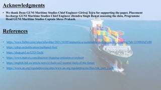 Reduction of Carbon Footprints in Shipping Industry-Nirjhar Sarkar-GUNI ...