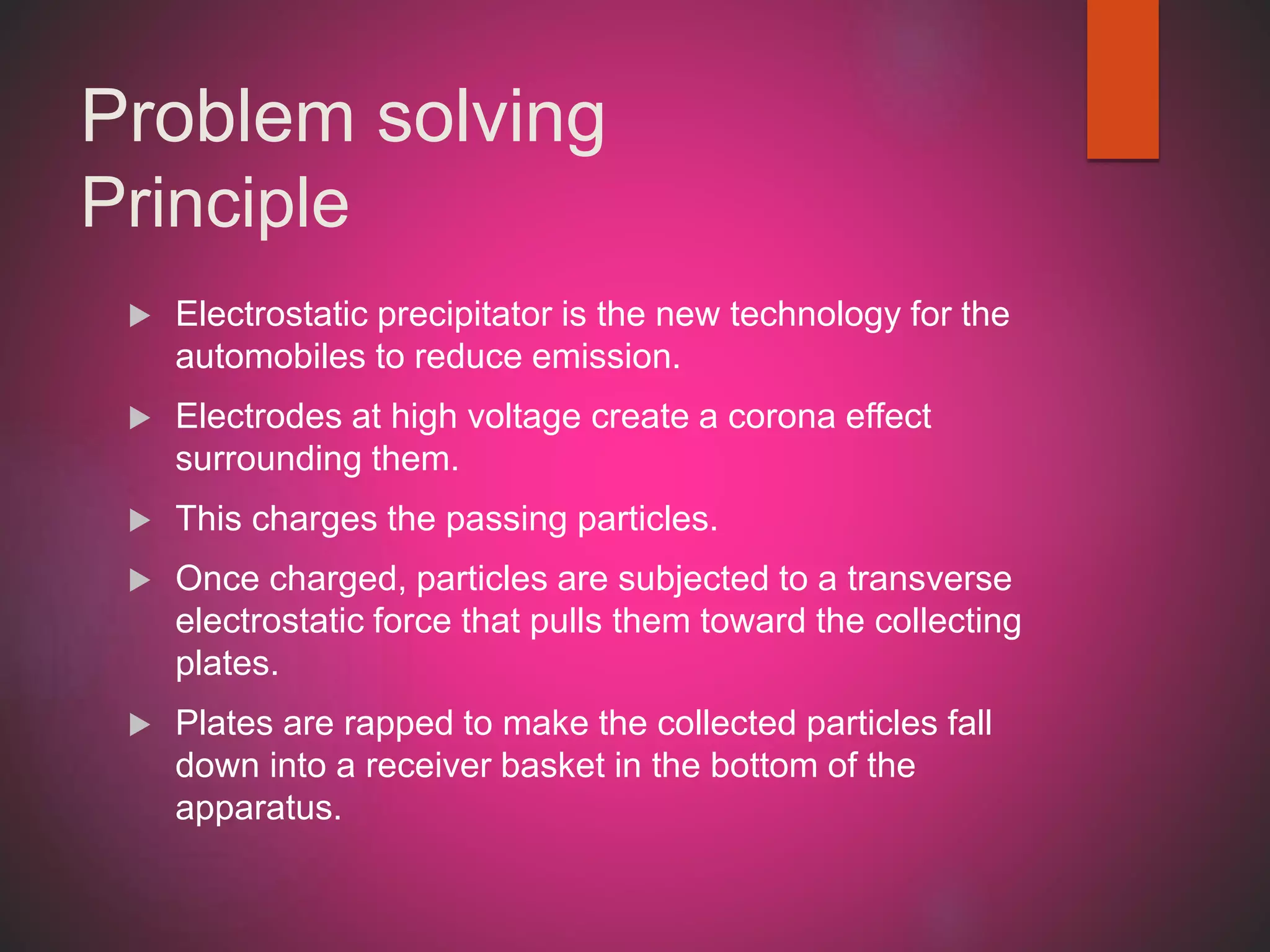 Reduction of co2 using ESP | PPTX