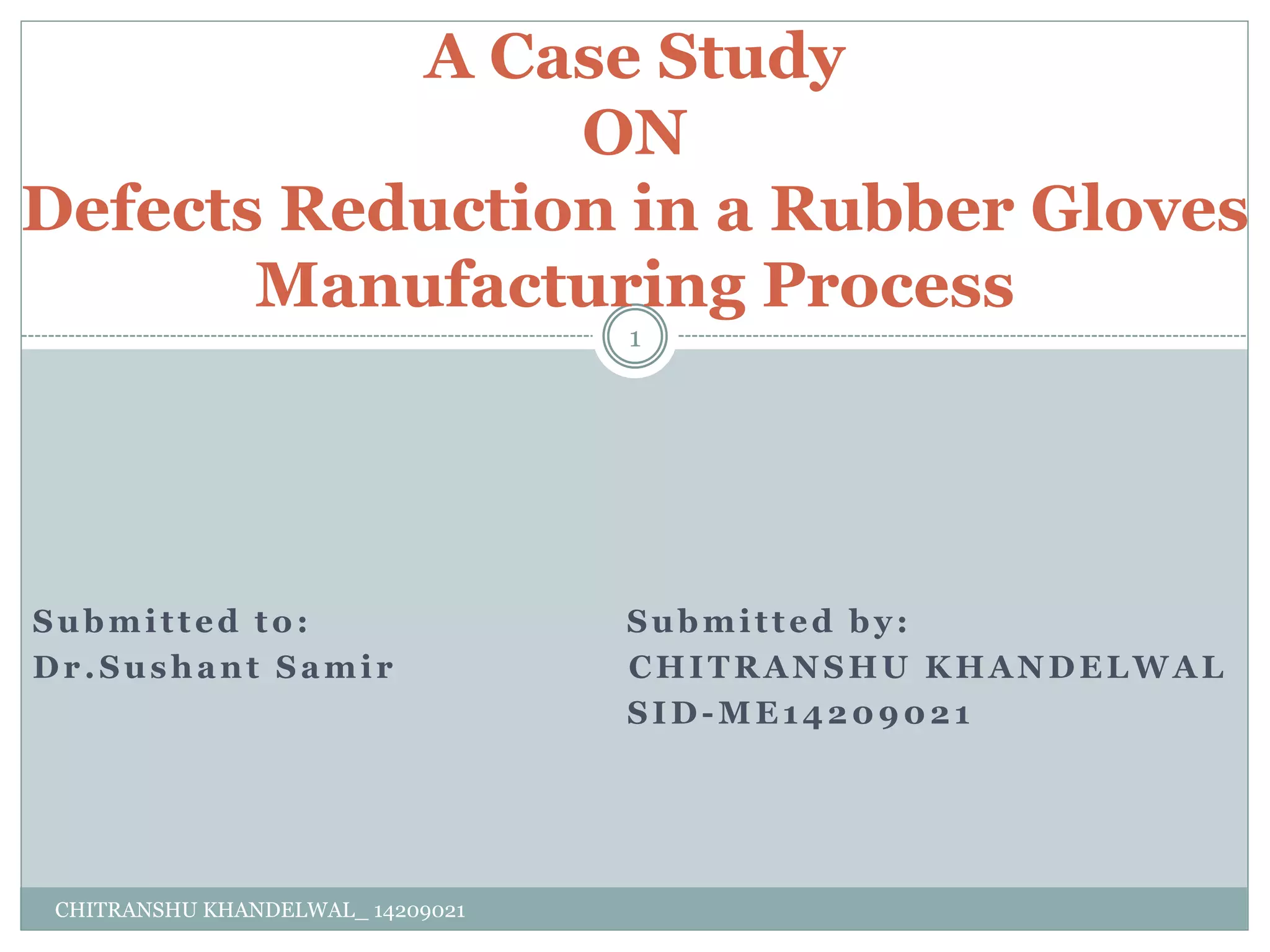 Reduction of defects in auto sector by using quality | PPT
