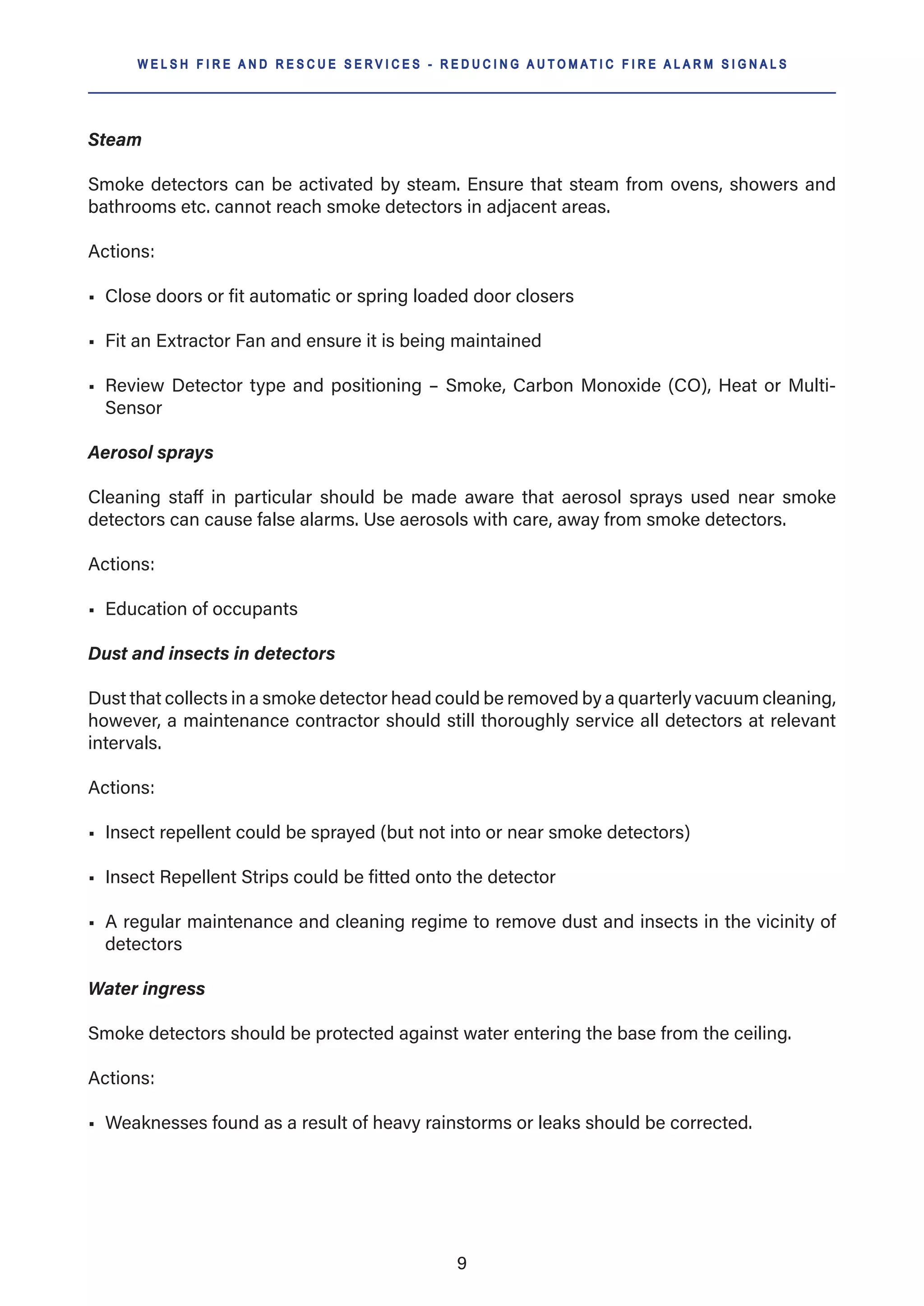 Reduction of false alarms | PDF