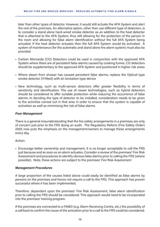 Reduction of false alarms | PDF