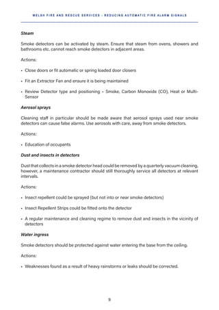 Reduction of false alarms | PDF