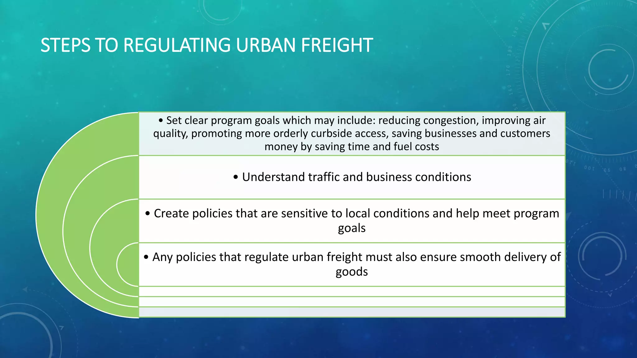 Reduction of freight vehicles | PPTX