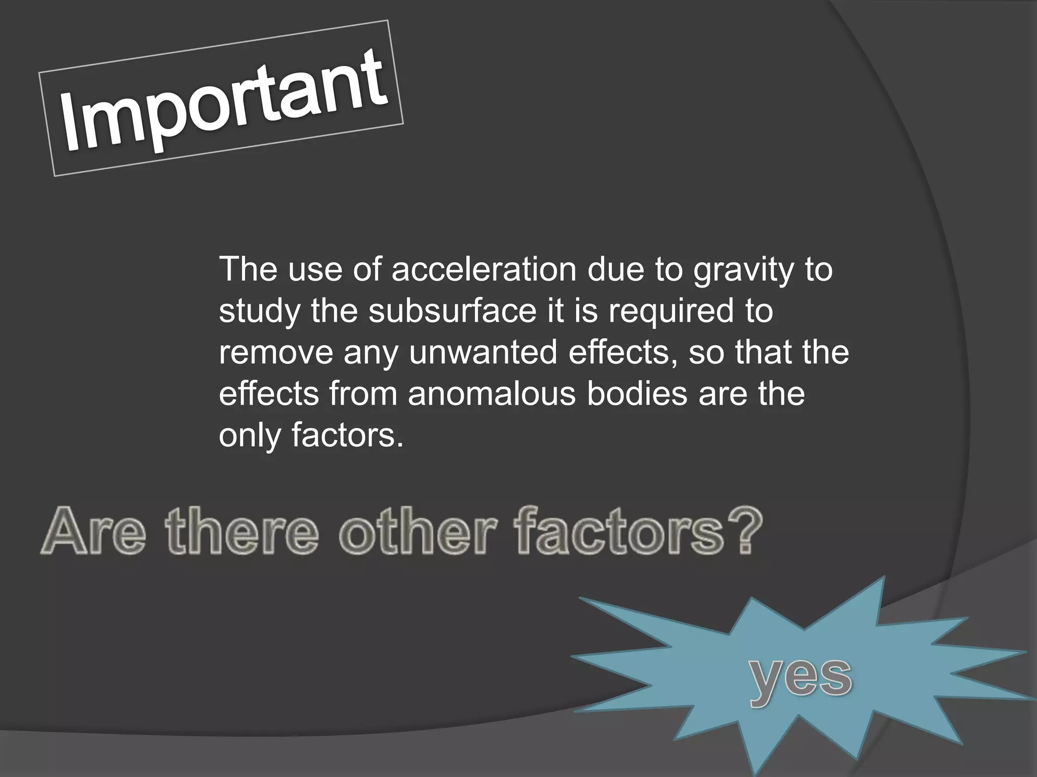 Reduction of gravity data | PPTX