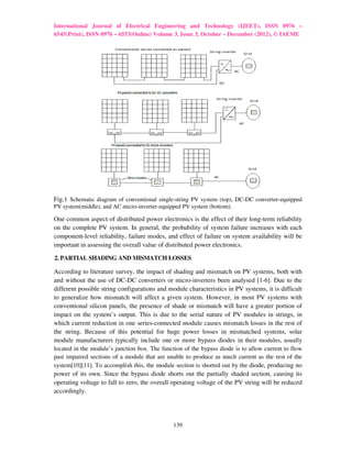 Reduction of mismatch and shading loss by use | PDF
