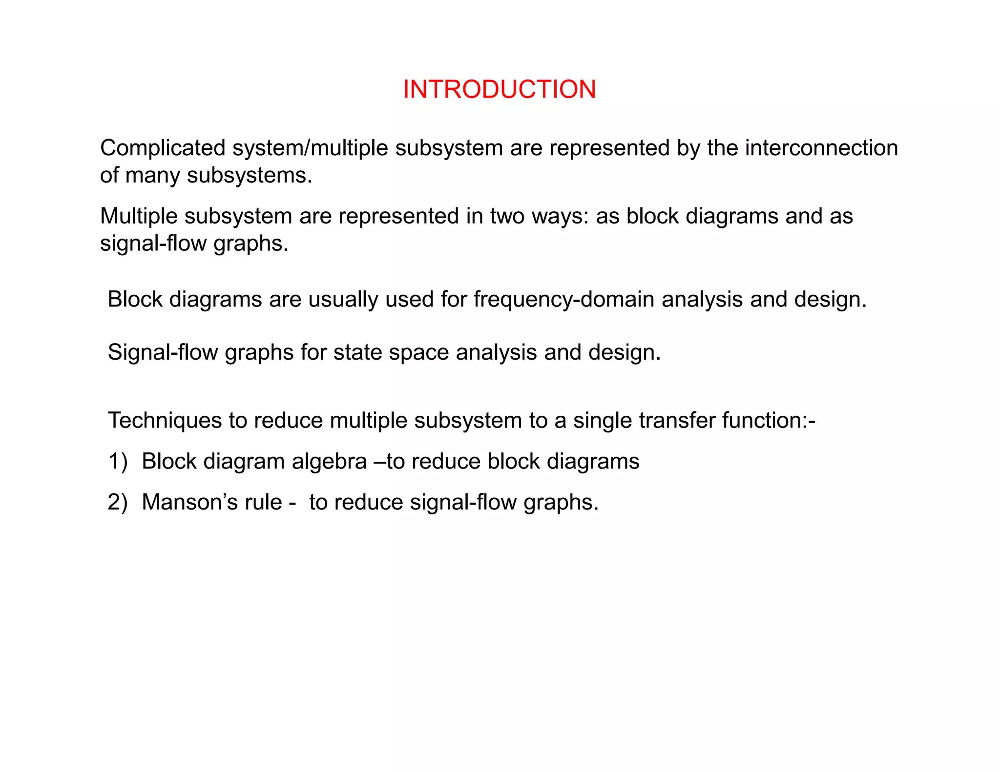 Reduction of multiple subsystem [compatibility mode] | PDF