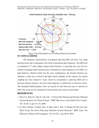 Reduction of mutual coupling between patch elements using split ring dgs | PDF | Physics | Science