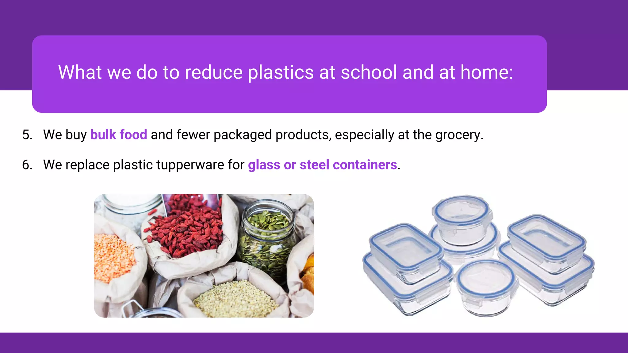 Reduction of plastics presentation Escola Països Catalans | PPT