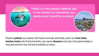 Reduction of plastics presentation Escola Països Catalans | PPT