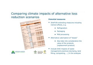 Reduction of Post-Harvest Food Losses and Waste | PDF