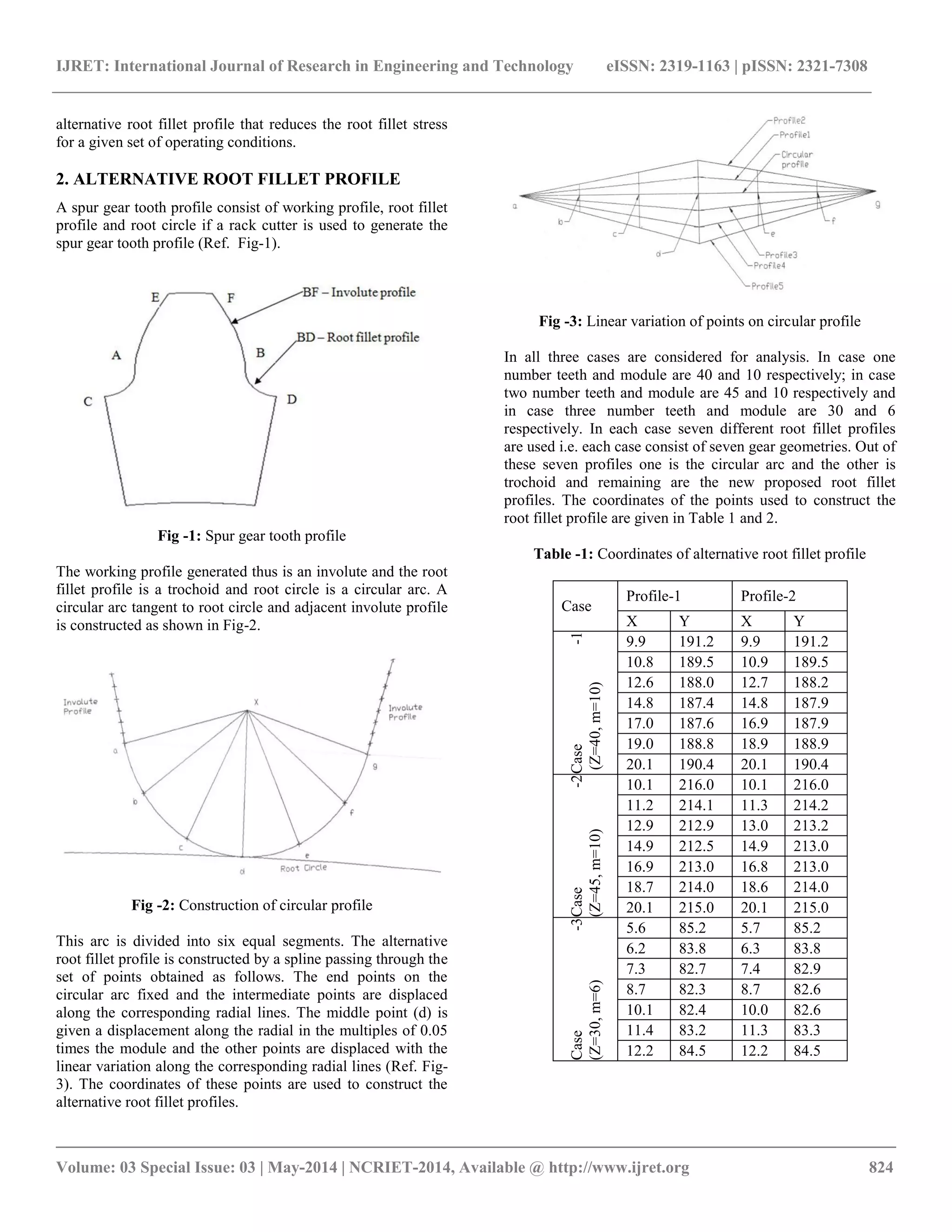 Reduction of root fillet stress by alternative root fillet profile | PDF
