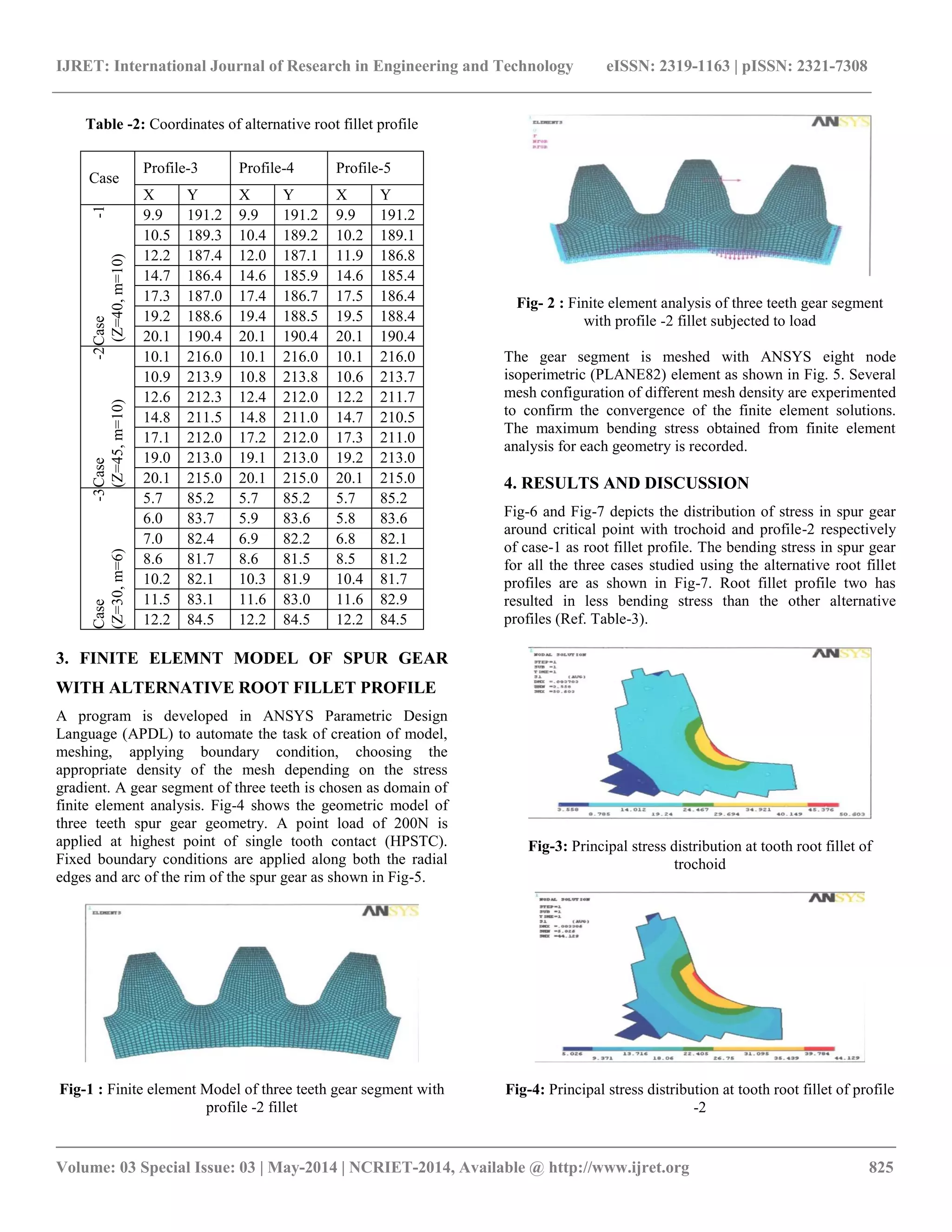 Reduction of root fillet stress by alternative root fillet profile | PDF