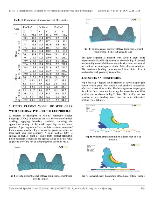 Reduction of root fillet stress by alternative root fillet profile | PDF