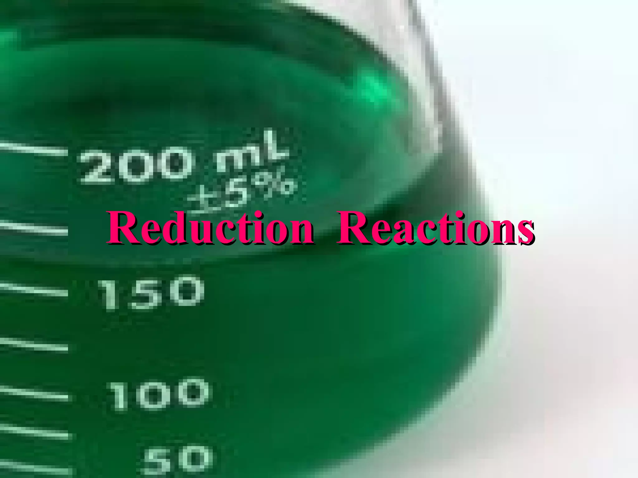 Reduction reactions | PPT