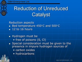 Reduction & Startup of Pre-reforming Catalysts | PDF