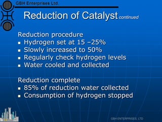 Reduction & Startup of Pre-reforming Catalysts | PDF