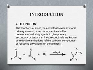 Reductive alkylation | PPTX
