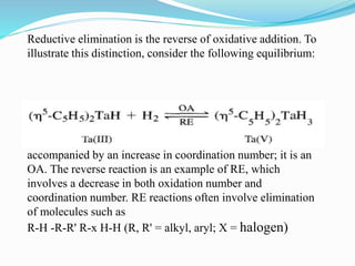 Reductive elimination reactions | PDF
