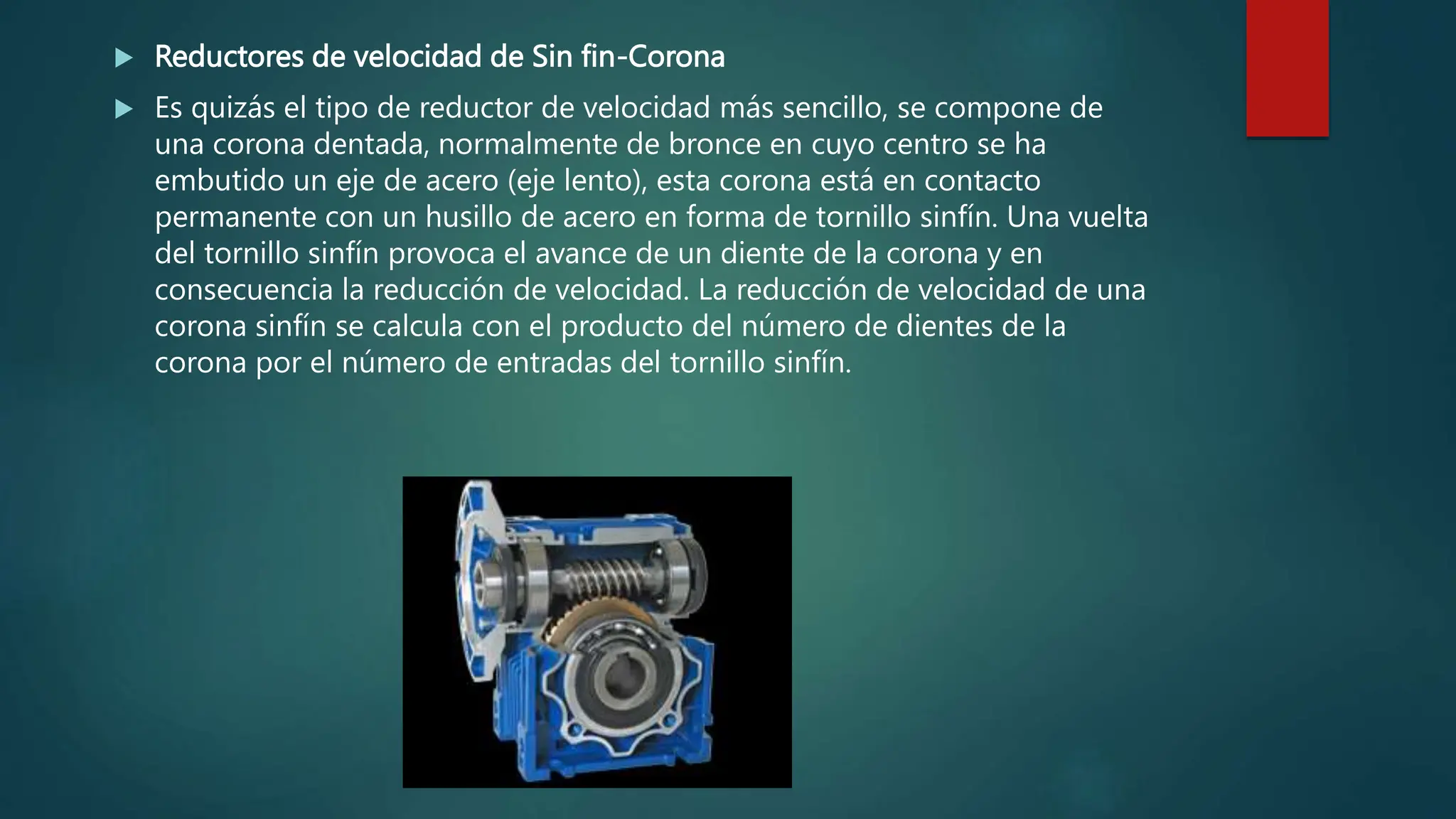 Reductores de Velocidad, sistema mecánico.pptx