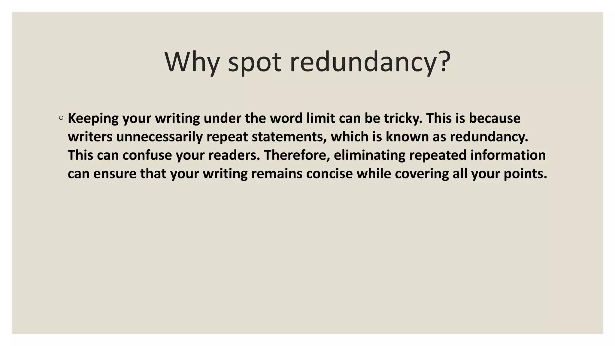 Redundancy | PPTX