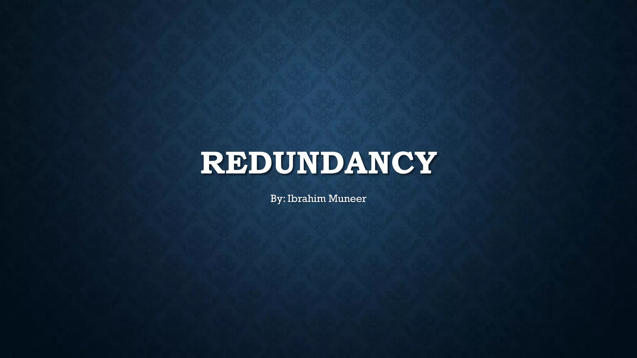 Redundancy | PDF | Programming Languages | Computing