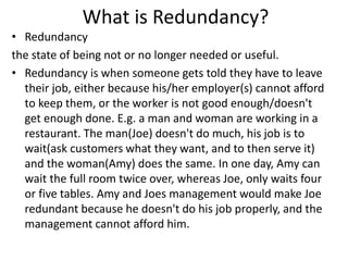 Redundancy | PPT