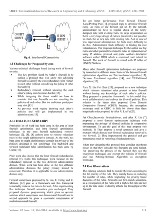 Redundancy removal of rules with reordering them to increase the firewall optimization | PDF