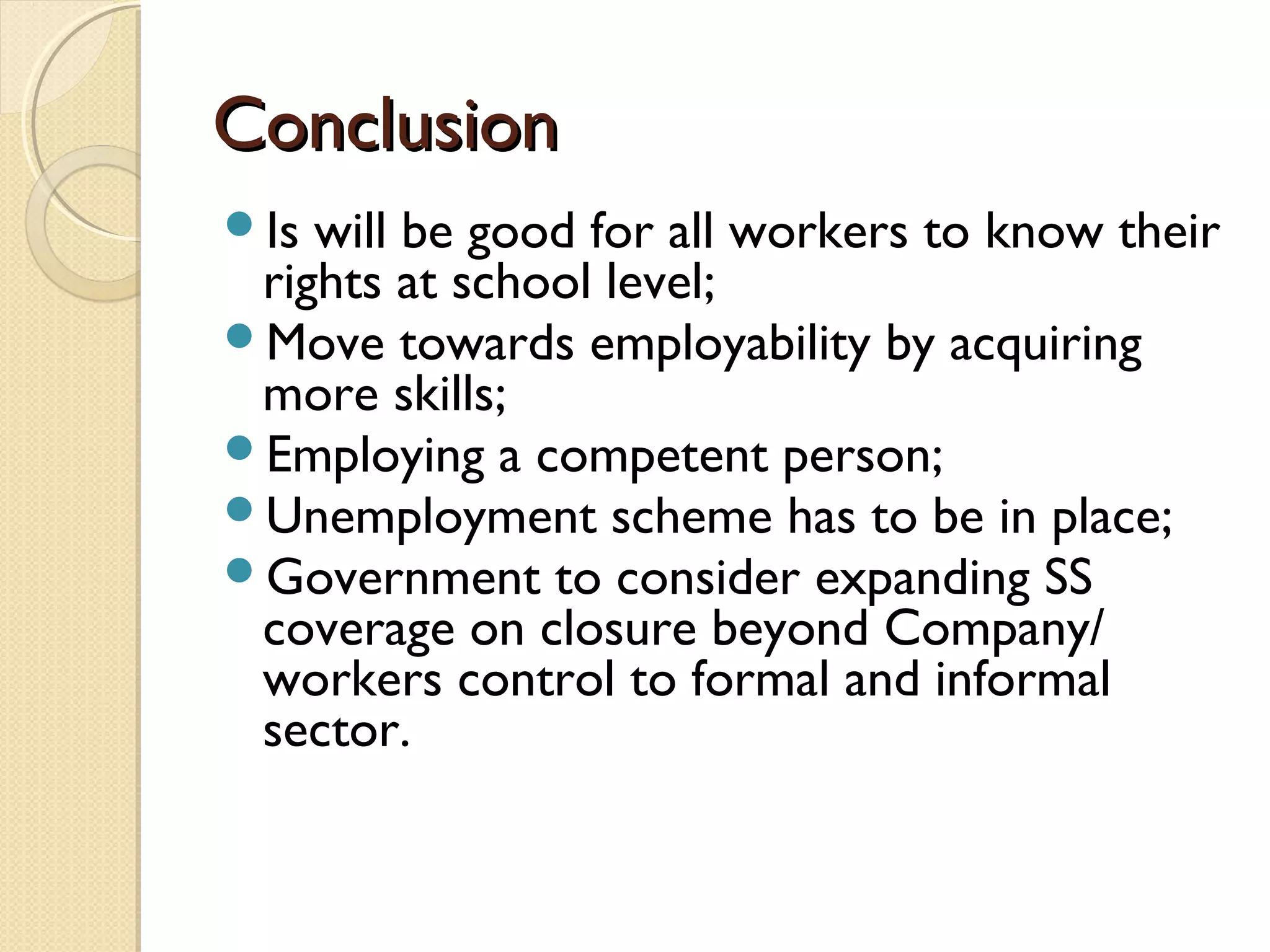 Redundancy, Retrenchment and Separation | PPT