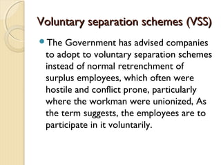 Redundancy, Retrenchment and Separation | PPT