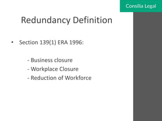 Redundancy and the Law | PDF