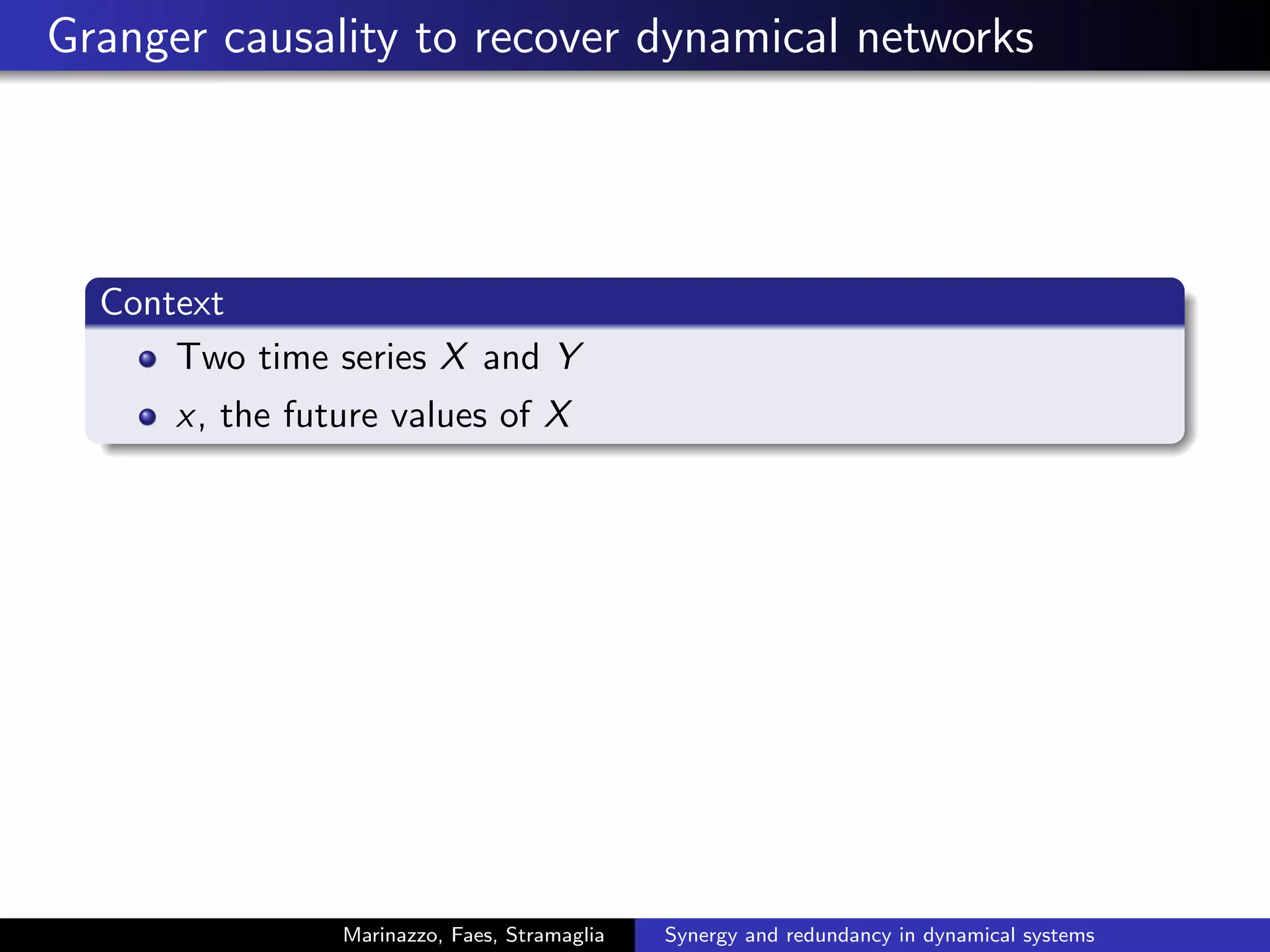 Redundancy and synergy in dynamical systems | PPT