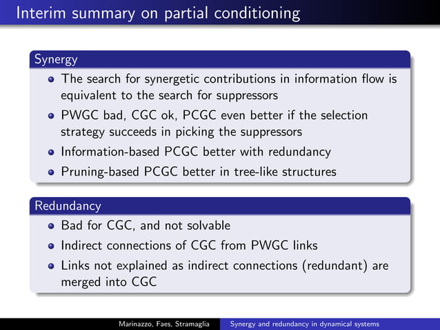 Redundancy and synergy in dynamical systems | PPT
